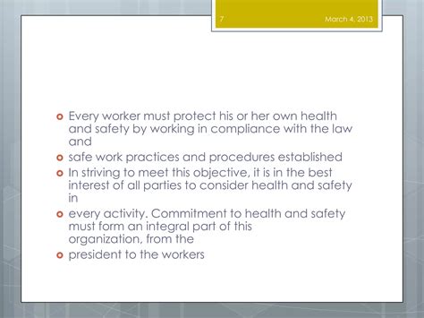 Hse Policy Statement And Description Pptx