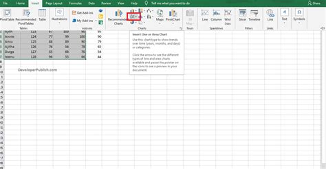 Create A Line Chart In Excel Microsoft Excel Tutorials