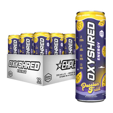 Clearance Special Oxyshred Passionfruit Flavour Ultra Energy Drink