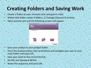 How To Guide On Premiere Pro PPT