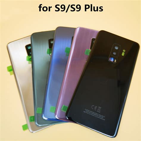 카메라 렌즈 Ce 하우징 스티커 포함 후면 유리 교체 케이스 G965 G960 배터리 후면 도어 커버 삼성 갤럭시 S9 S9 플러스 Mobile Phone 부