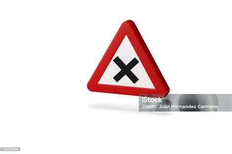 교통 표지판 3d 렌더링 오른쪽 우선 순위가있는 교차로 고속도로 교통 코드 3차원 형태에 대한 스톡 사진 및 기타 이미지 3차원 형태 거리 걷기 Istock