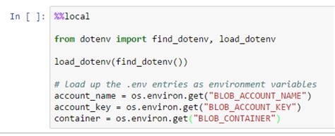 Python Pass Local Variables From Dotenv Run In Jupyter To Azure Hdinsight Pyspark Cluster