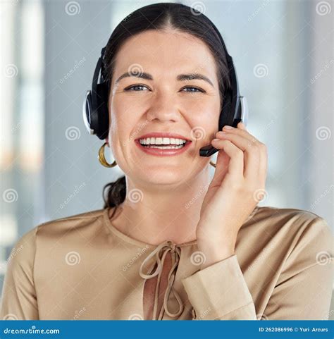Happy Call Center Woman Crm Portrait Or Customer Support Employee For