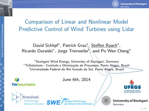 Pdf Comparison Of Linear And Nonlinear Model Predictive Control Of