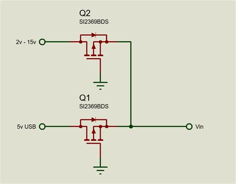 Making A Pmos Act As A Low Voltage Drop Diode Electrical Engineering