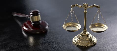 법률 법률 시스템 사법 범죄 개념 Mallet Gavel Hammer And Scales On Black Background