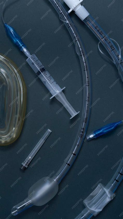 Premium Photo Set For Intubation And General Anesthesia With A Mask