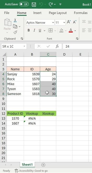 Difference Between Vlookup And Xlookup In Excel Excel Youtube