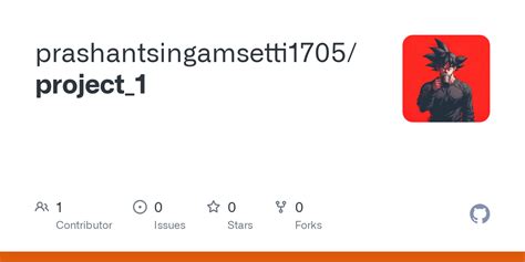 Github Prashantsingamsetti1705project1