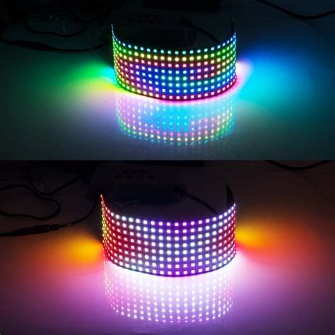 diy gyverlamp 16x16 matrix ws2812b 5v rgb 5050smd grandado