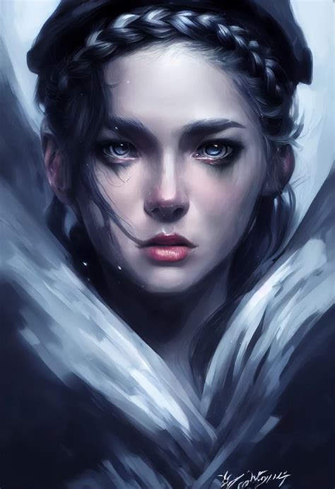 Beautiful Female Rogue Concept Art Portrait Close Midjourney Openart