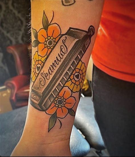 30 Pretty Harmonica Tattoos You Must Try Style VP Page 2
