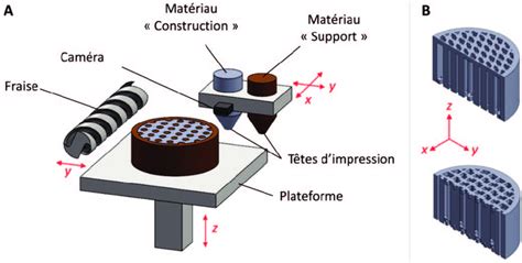 A Représentation Schématique De Limprimante 3d Utilisée Pour La