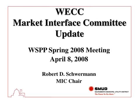Ppt Wecc Market Interface Committee Update Powerpoint Presentation