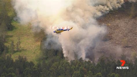 Massive Fire Raging On Northern Gold Coast The Courier Mail