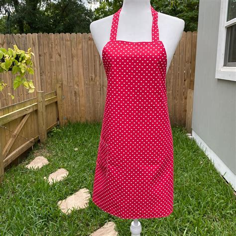 Apron With Hearts Apron With Mini Hearts Etsy