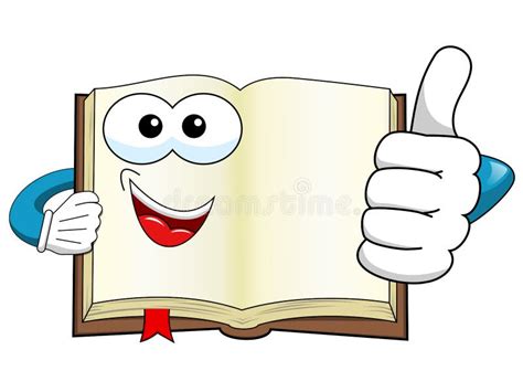 Pencil Mascot Thumb Up Open Book Isolated Stock Vector Illustration