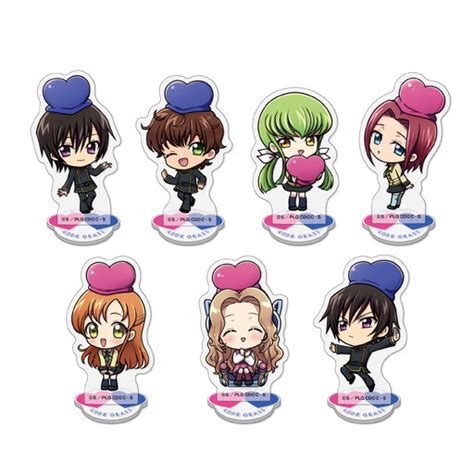 Code Geass Heart Shuffle Cafe Mini Acrylic Stand Heart Shuffle