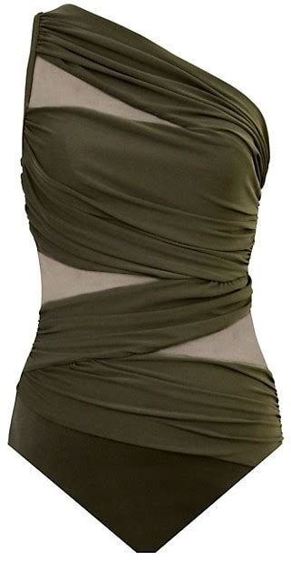 Miraclesuit Network Jena Ruched One Shoulder One Piece Swimsuit