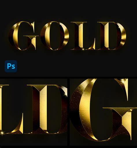 Photoshop Gold Text Effect Tutorial