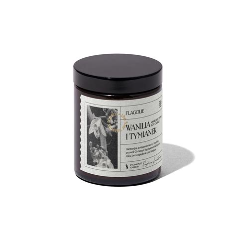 Wanilia I Tymianek Świeca Sojowa 120 G Flagolie