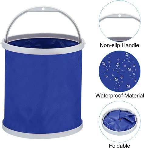 Patikil Cubo Plegable Cubo Plegable De 11 L 29 Galones Contenedor