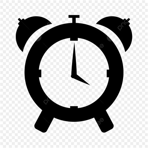 Cute Alarm Clock Clipart Transparent PNG Hd Black Alarm Clock Icon