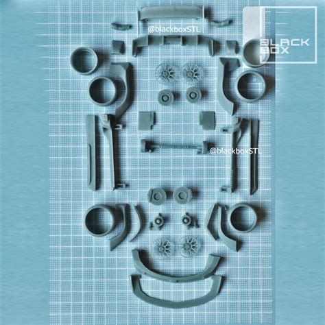 3d Printable Bodykit For T1 Bus Revell 1 24th Modelkit By Black Box