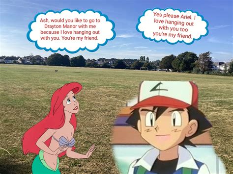 Ariel Asking Ash By Stonekieran07 On Deviantart