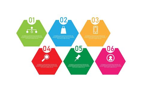 Simple 6 Step Business Infographic Element Design Can Be Used For Workflow Layout Annual Report