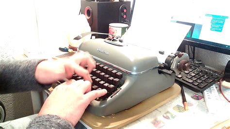 Optima Elite 3 Schreibmaschine Typewriter Youtube