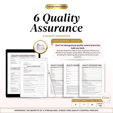 6 Quality Assurance Forms Templates Track And Manage Your Process With Ease Etsy