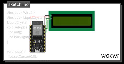 Pantalla Lcd I2c Wokwi Esp32 Stm32 Arduino Simulator