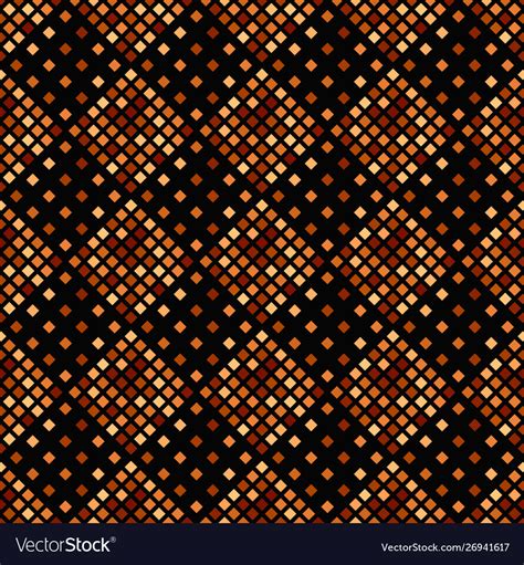 Geometrical Brown Seamless Square Pattern Vector Image