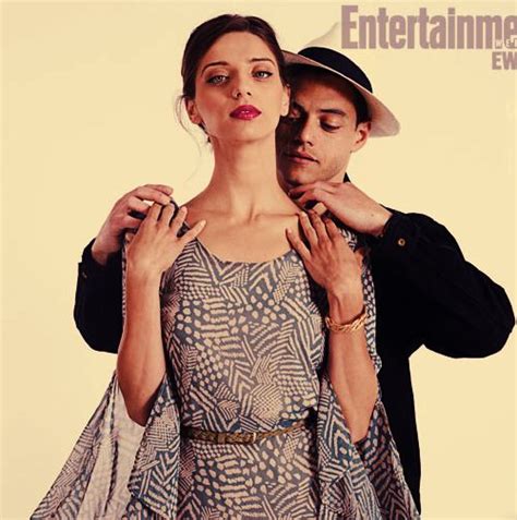 Angela Sarafyan And Rami Malek Angela Sarafyan Women Dark Hair