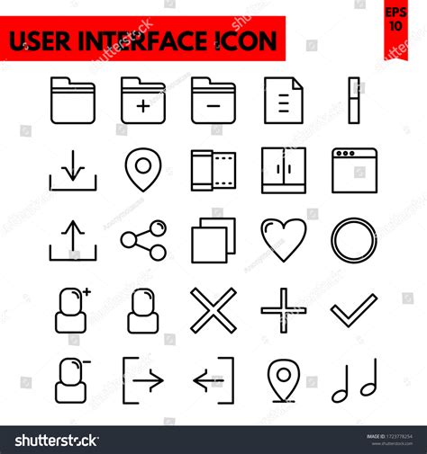 Illustration Ui Flat Icon Stock Vector Royalty Free Shutterstock