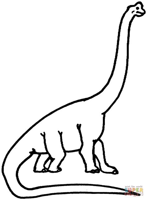 Dibujo De Braquiosaurio Para Colorear Dibujos Para Colorear Imprimir Gratis