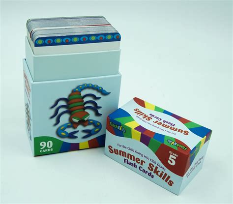 Summer Skills Flash Cards Grade 5 Bookxcess Worksheets Library