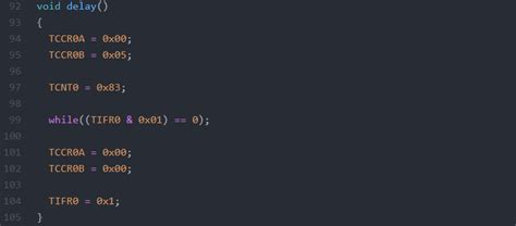 Generating Delay Using Timercounter Of Atmega328