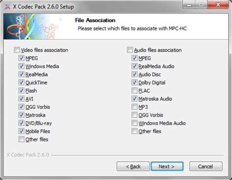 X Codec Pack Xp Codec Pack скачать на Windows бесплатно