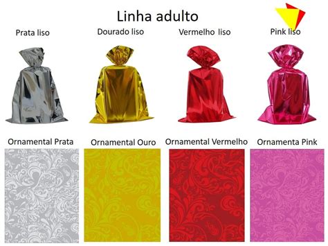 Embalagem Saco Para Presente Metalizado X Pc C Un R Em Mercado Livre