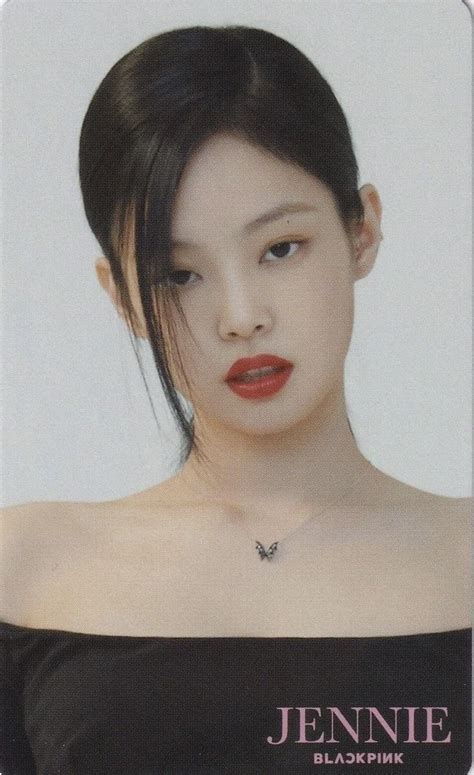SCAN BLACKPINK THE ALBUM Ver Universal Music Photocard Blackpink Photocard Kim Jennie