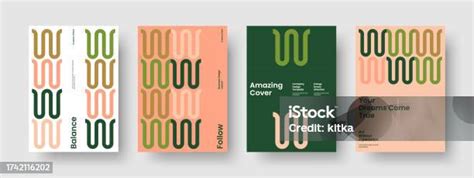 Template Laporan Terisolasi Tata Letak Poster Modern Desain Brosur
