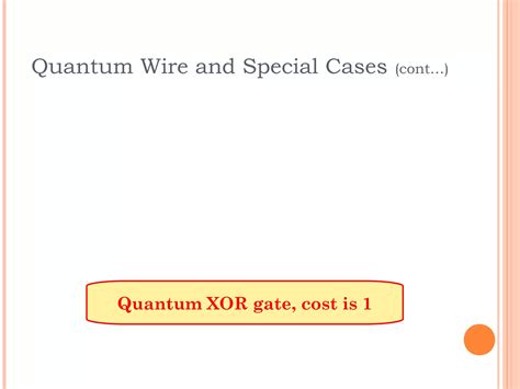 quantum cost calculation of reversible circuit ppt programming