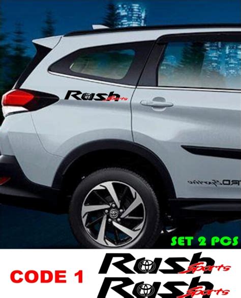 Toyota Rush Side Body Sticker Design Lazada Ph