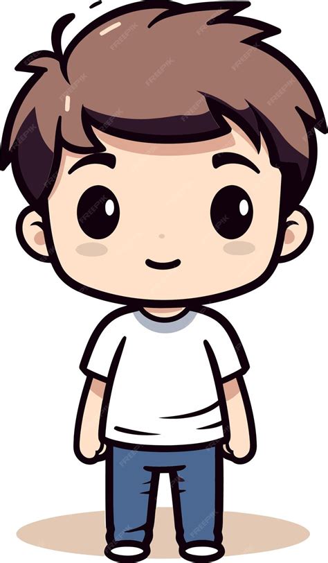 Premium Vector Cheerful Moments Boy Vector Portrait Vibrant