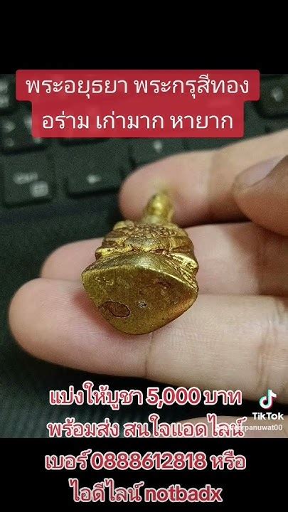 พระอยุธยา พระกรุสีทองอร่าม เก่ามาก สวยมาก หายาก แบ่งให้บูชา 5 000 บาท