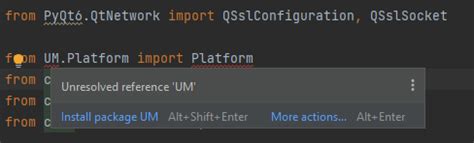 PyQt QtNetwork Not Found Issue Ultimaker Cura GitHub