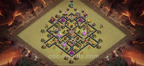 Melhor Layout Para Guerra Cv8 Com Link Anti Tudo Híbrido Coc Clash